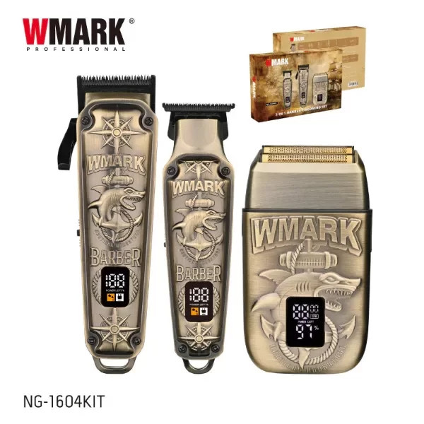 Jual WMark NG-1604 Kit 3in1 Barber Clipper Trimmer Shaver NG-1004 NG ...