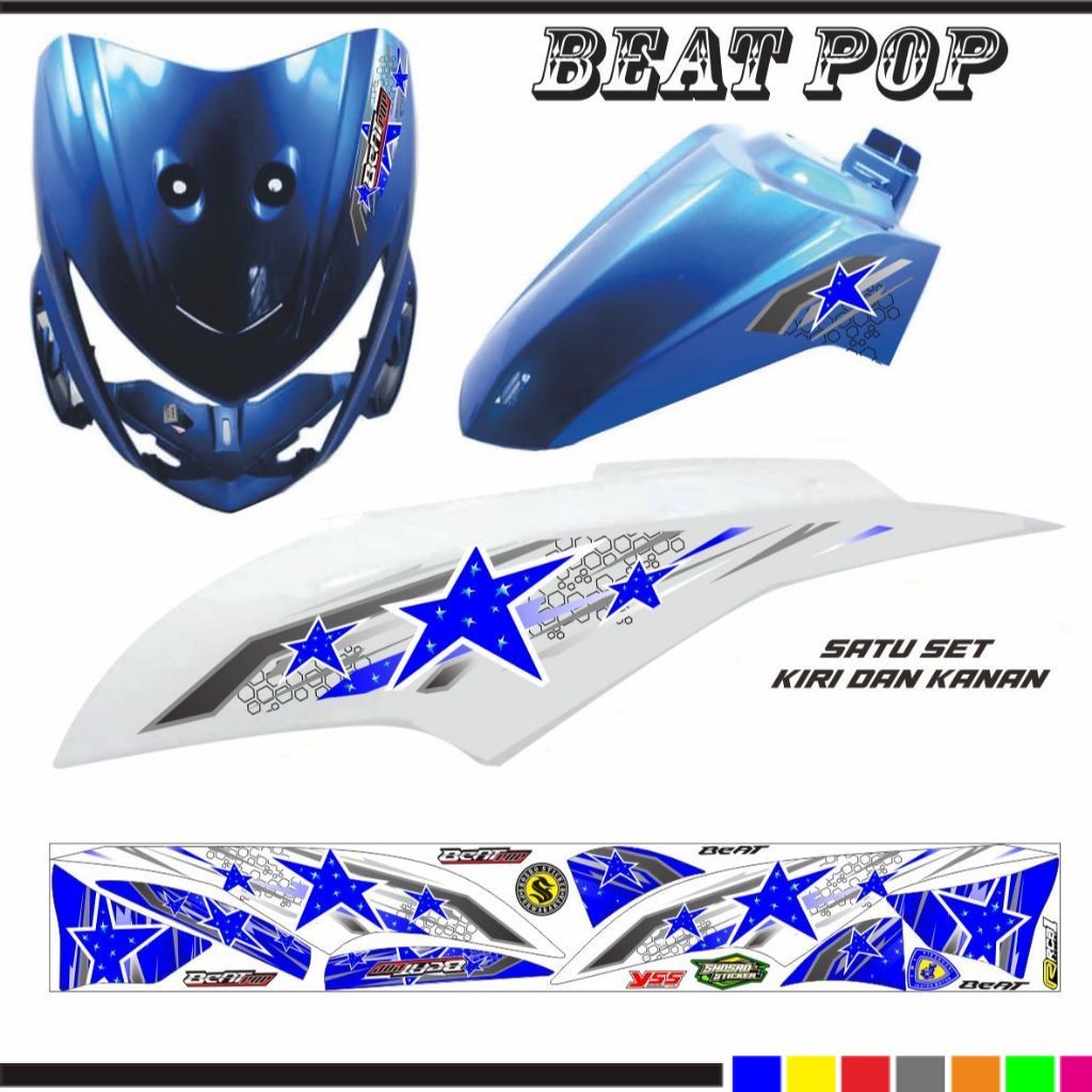 Jual STRIPING BEAT POP / VARIASI BEAT POP NEW FI / STIKER HONDA BEAT ...