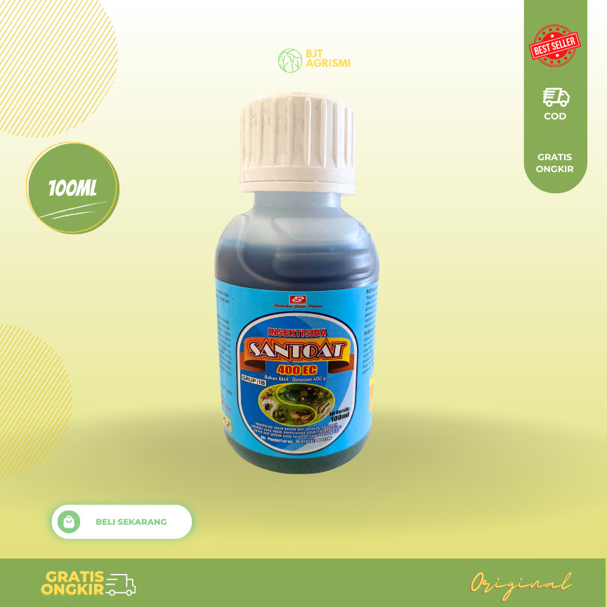 Jual Insektisida Santoat 400EC 100ml Dimetoat Pembasmi Kutu ulat lalat ...