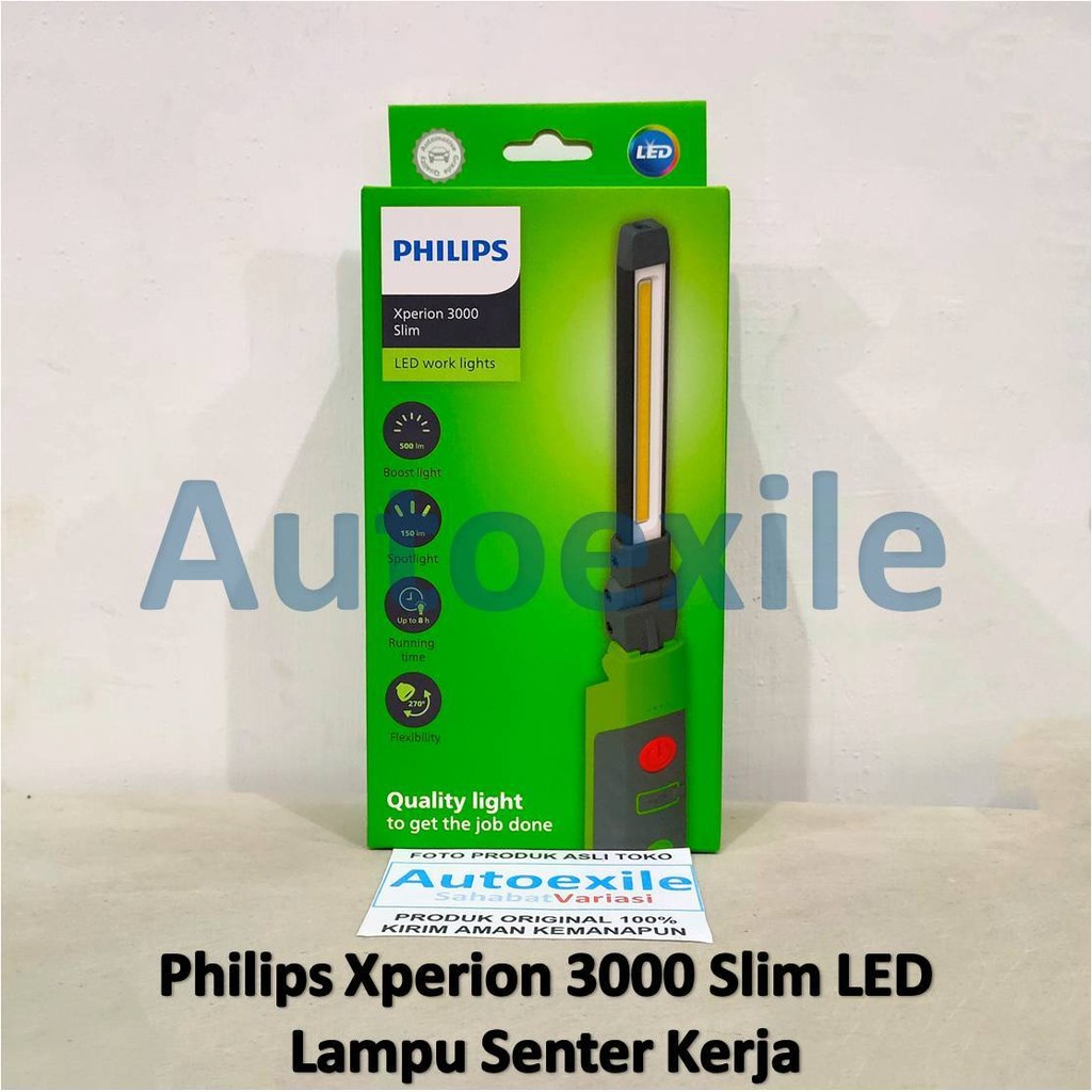 Jual Lampu Senter Kerja Philips LED Xperion 3000 Slim Cahaya Putih ...