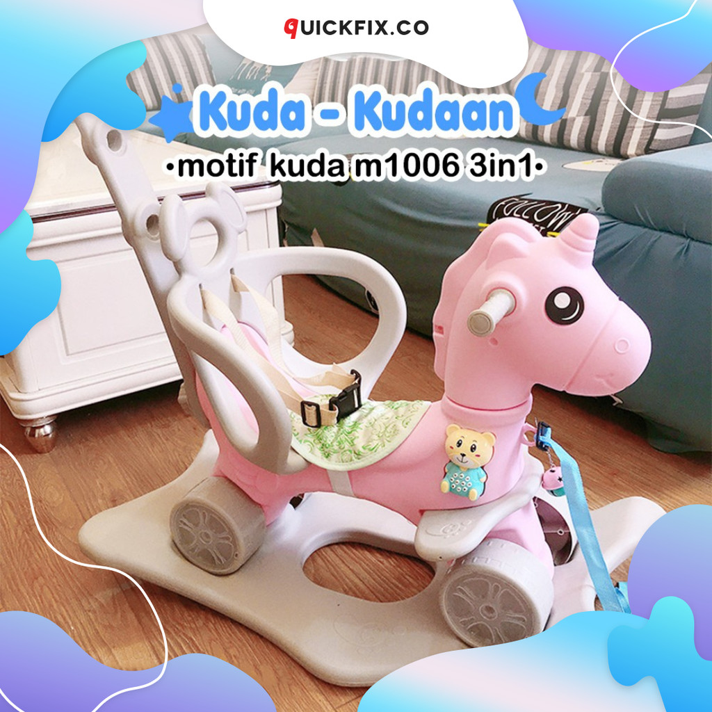 Jual QUICKFIX Kuda Kudaan Mainan Anak Rocking Panda Mainan Anak Jungkat ...