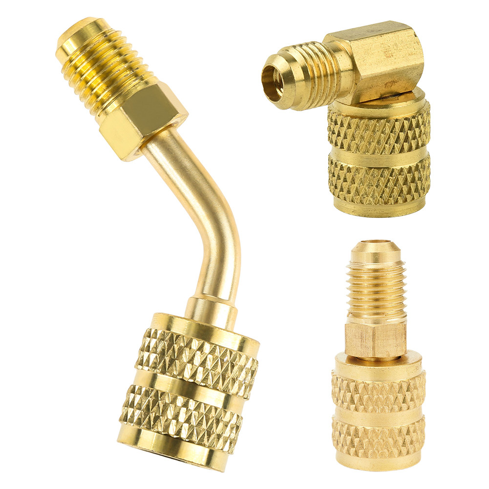 Jual AC Refrigerant Adapter SAE External Thread 1/4 Adapter To arging ...