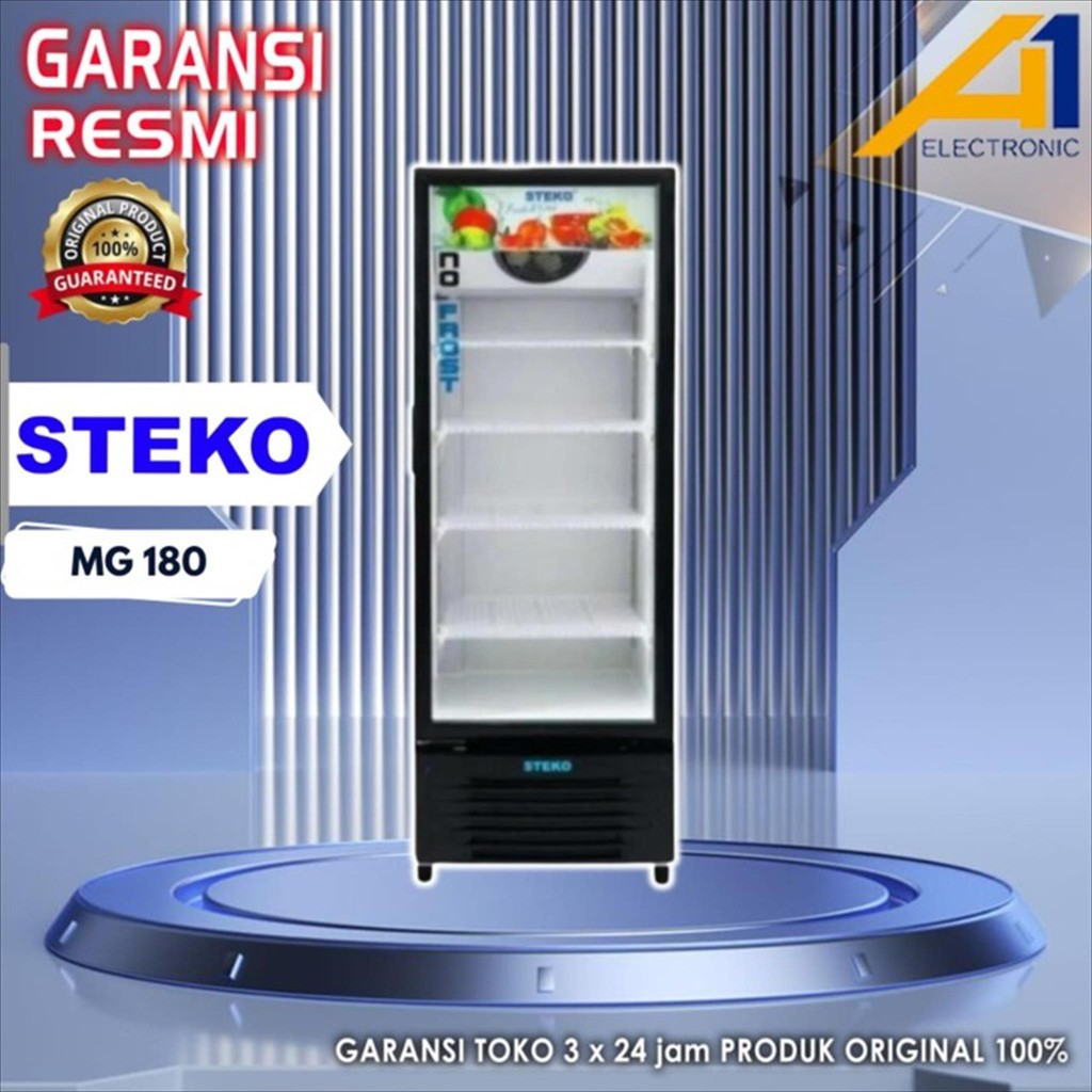 Jual STEKO Showcase MG180 / MG 180 3 Rak 170 L Display Cooler No Frost ...