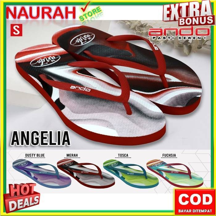 Jual Ando Official Sendal Jepit Ando Angelia Sandal Jepit Wanita ...