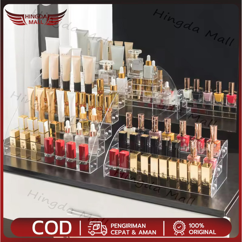 Jual Rak Organizer Acrylic Rak Kutek Rak Lipstick Rak Kosmetik Rak ...