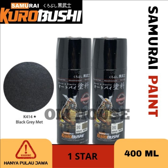 Jual CAT SEMPROT K414* BLACK GREY MET ONE STAR SAMURAI PAINT SPRAY ...