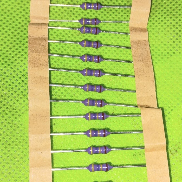 Jual resistor 470k 1/4 watt ungu original japan zero R 470 1/4W 1% W kilo A Fajar elektro 2 ...