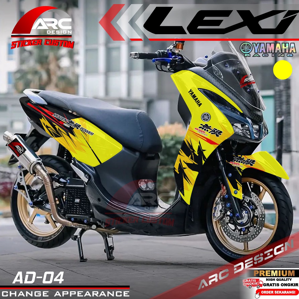 Jual (COD) TERBARU Decal Sticker Yamaha Lexi Fullbody - Dekal Stiker ...