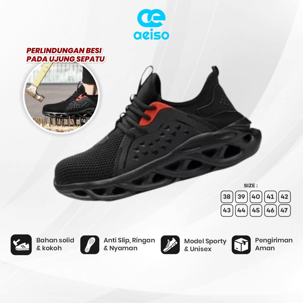 Jual SEPATU KEREN NYAMAN AMAN DESAIN KEKINIAN /[Sepatu safety AEISO-Vol ...