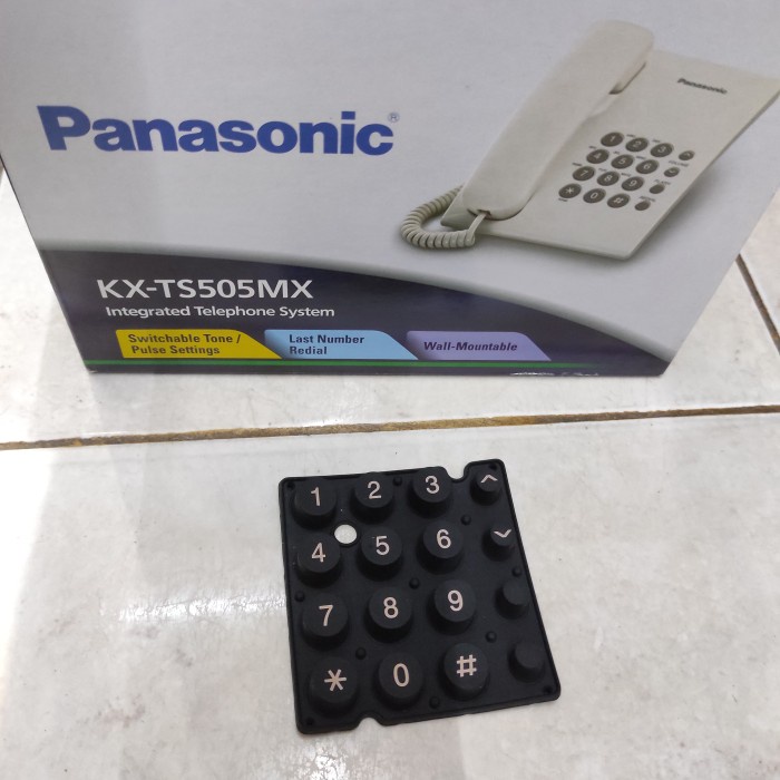 Jual KARET KEYPAD PANASONIC KX-TS 505MX TELEPON TELPON 505 MX BARU ORI ...
