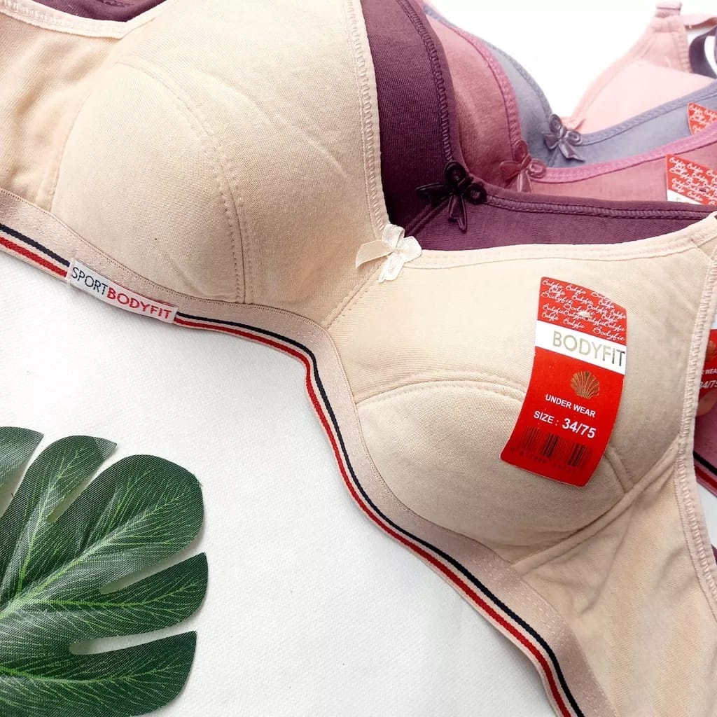 Jual Sport Bra BH Sport Non Busa Non Kawat Bodyfit Katun Kait 2 SPORT ...