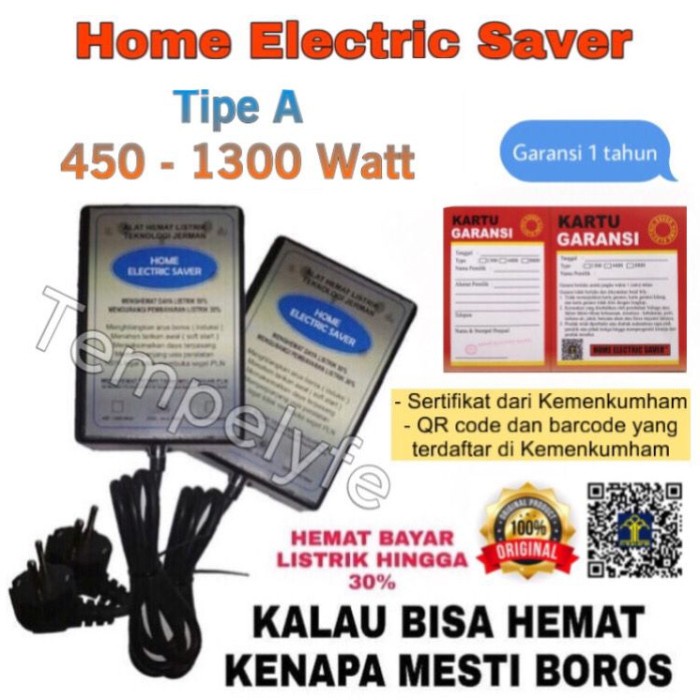 Jual Penghemat Listrik-Home Electric Saver Original 450 - 1300 Watt ...