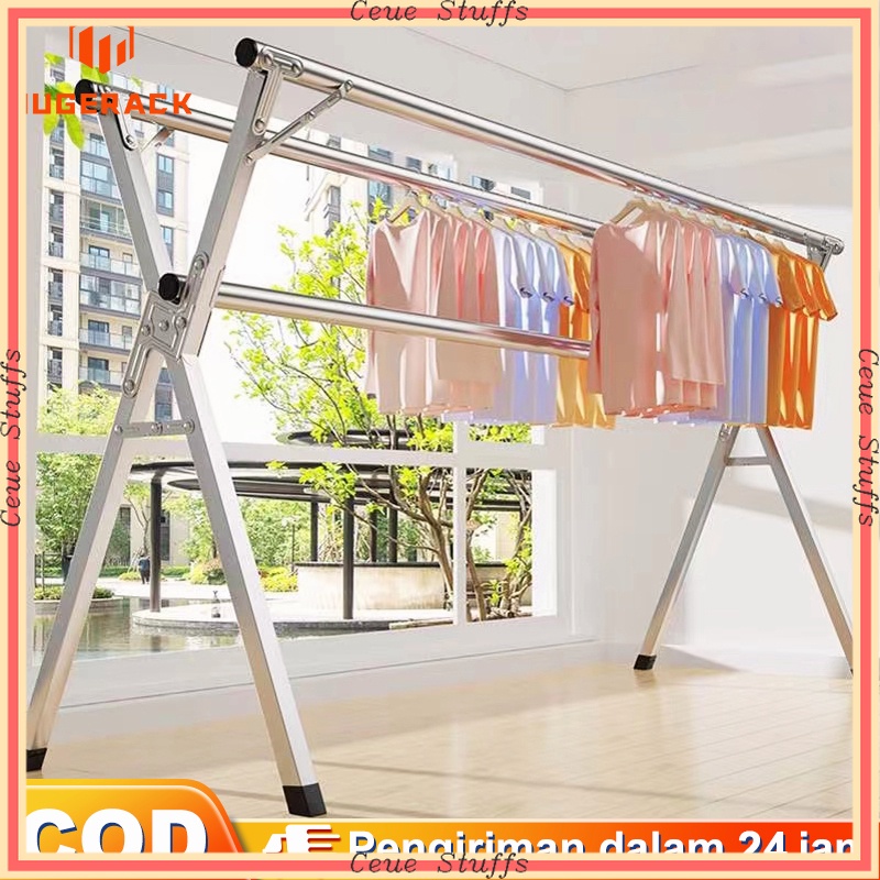 Jual PROMO KUAT KOKOH TAHAN LAMA BERKWALITAS !! Jemuran Baju Lipat ...