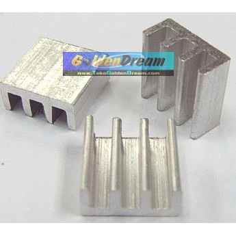 Jual Aluminum Heat Sink Radiator Cooling Block 11x11x5mm Aluminium ...