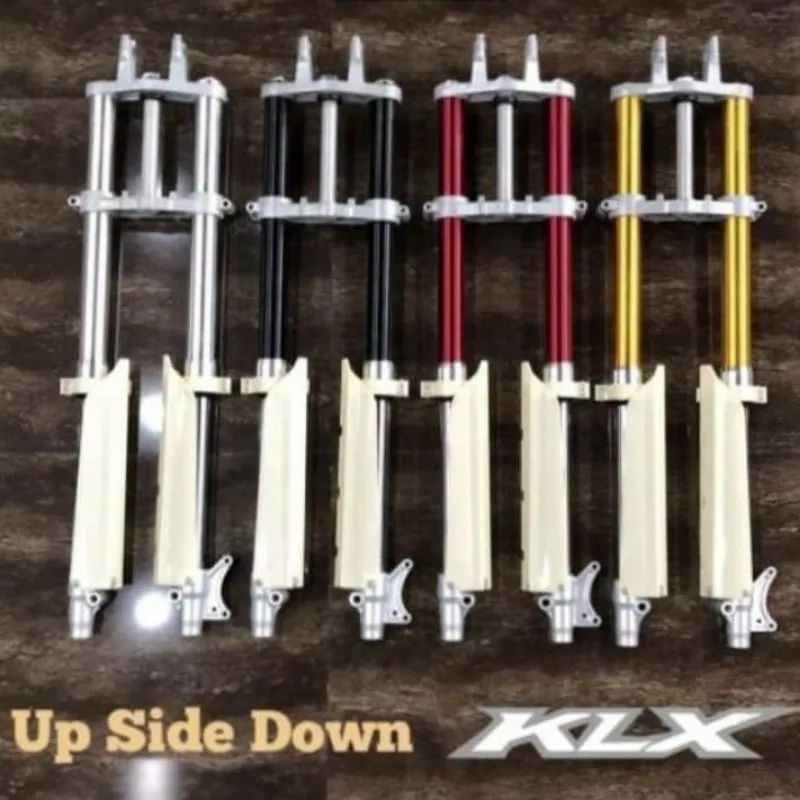 Jual Shock Upside Down Depan Klx 150 Aluminium Cnc USD Shockbreaker Up Side Down Dtracker 150 ...