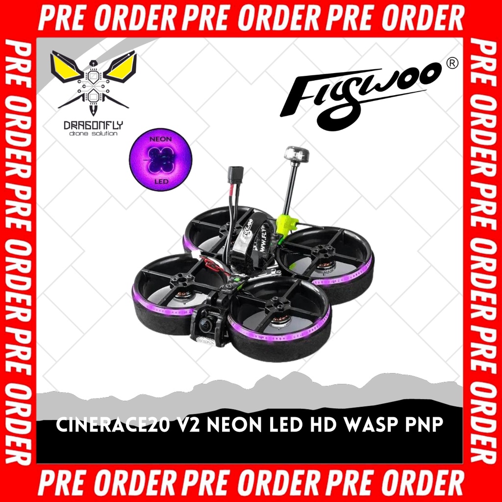 Jual PRE ORDER FLYWOO CineRace V2 Neon Led HD WASP | Shopee Indonesia
