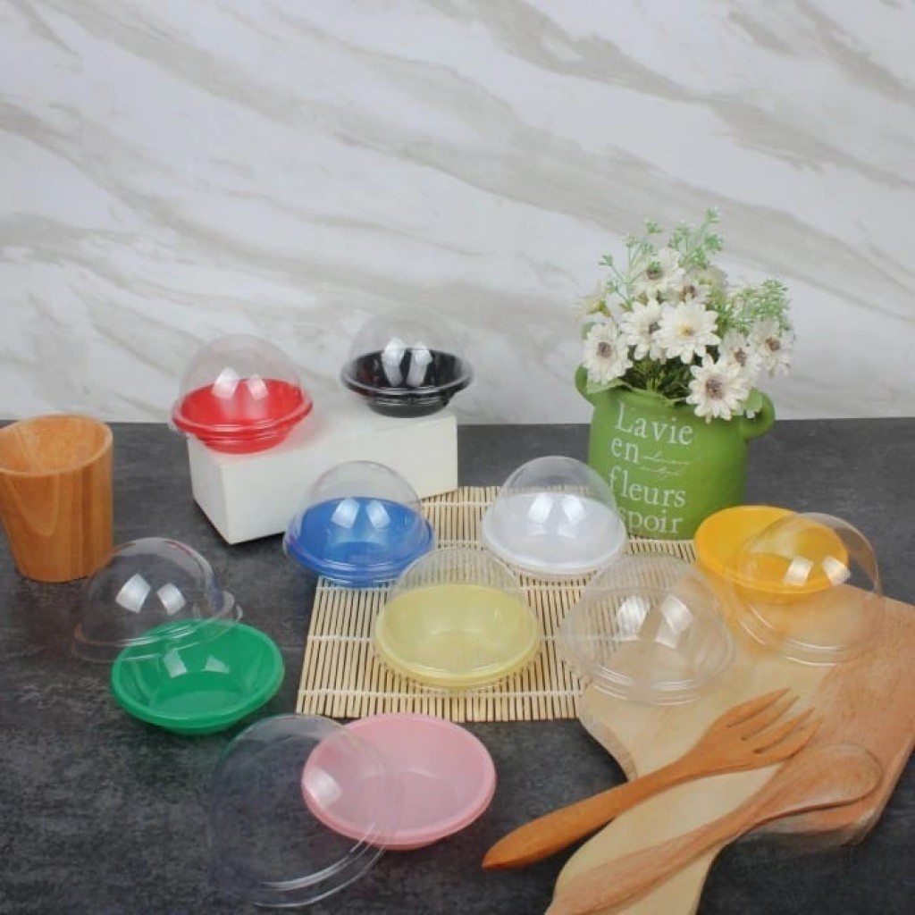 Jual Mika Puding Bulat Mini Tray Mooncake Mochi isi 50pcs | Shopee ...