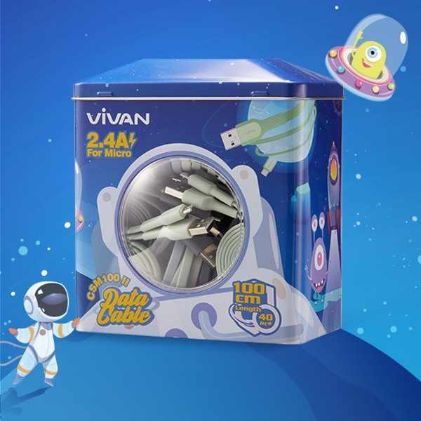 Jual Kabel Data Micro Vivan Csm100 II Original 1 Toples isi 40 pcs ...