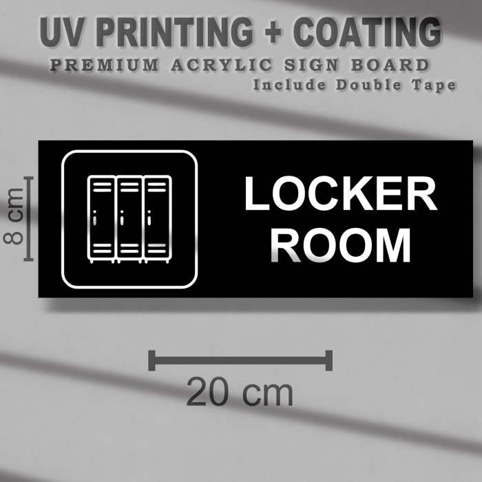 Jual Tanda Locker Room Acrylic - Sign Board Akrilik Ruangan Loker ...