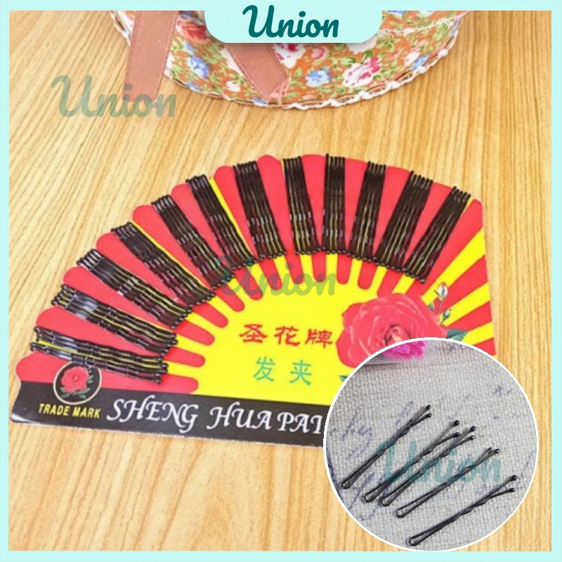 Jual UM Jepit Rambut Lidi Hitam Dapat 48 Jepit / Jepitan Rambut Korea ...