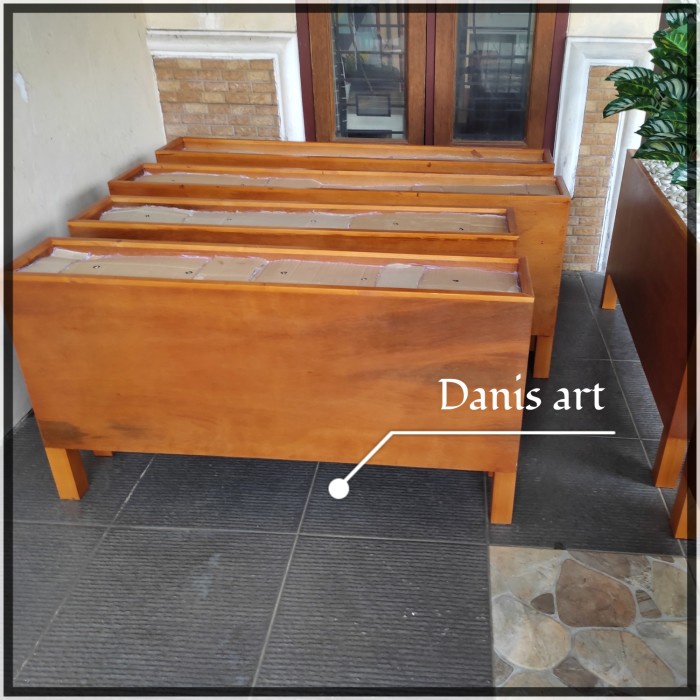 Jual Planter box kayu/ Box tanaman/Kotak tanaman hias/ Partisi ruangan ...