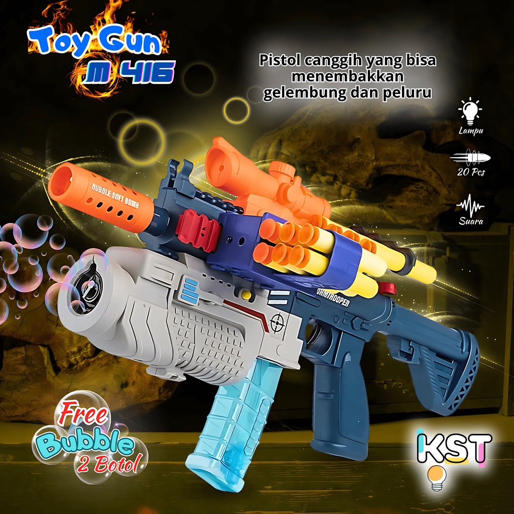 Jual [KST] Mainan Peluncur 3in1 Busa Gelembung Lampu Suara Anak Laki ...