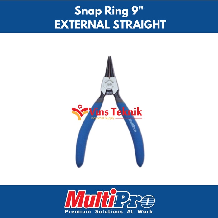 Jual Tang Snap Ring Pliers 9" EXTERNAL STRAIGHT 9 INCH MULTIPRO ...
