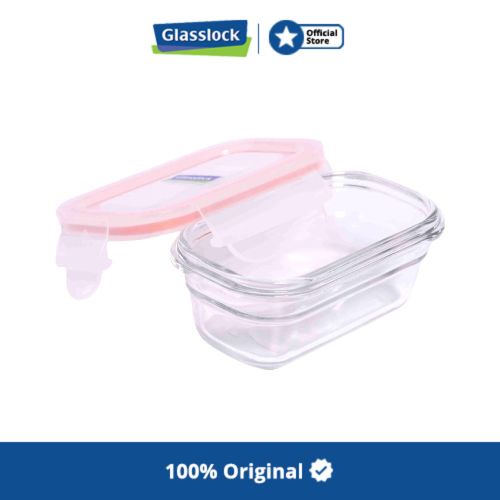 Jual Glasslock 150 ml Wadah Makanan Oven Ring Taper Rectangle - Orange ...