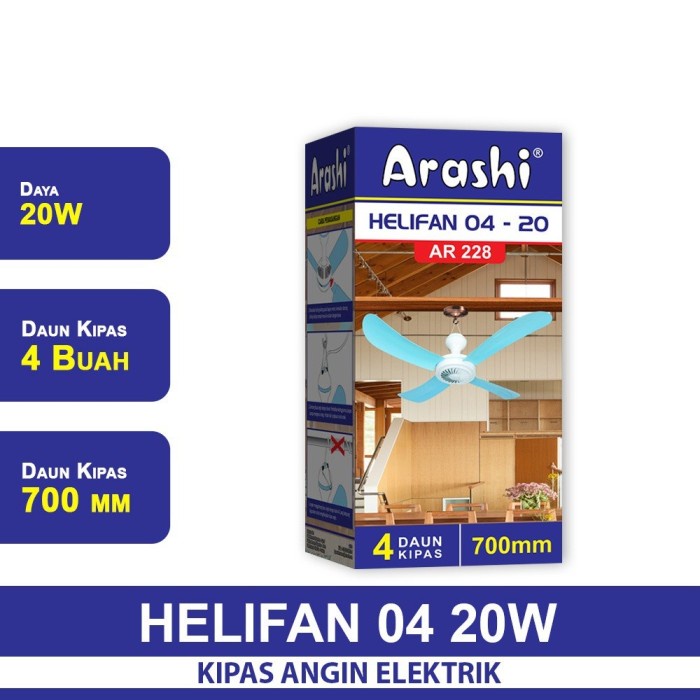 Jual HELIFAN Kipas Angin Gantung Bhf 04 20Watt | Shopee Indonesia