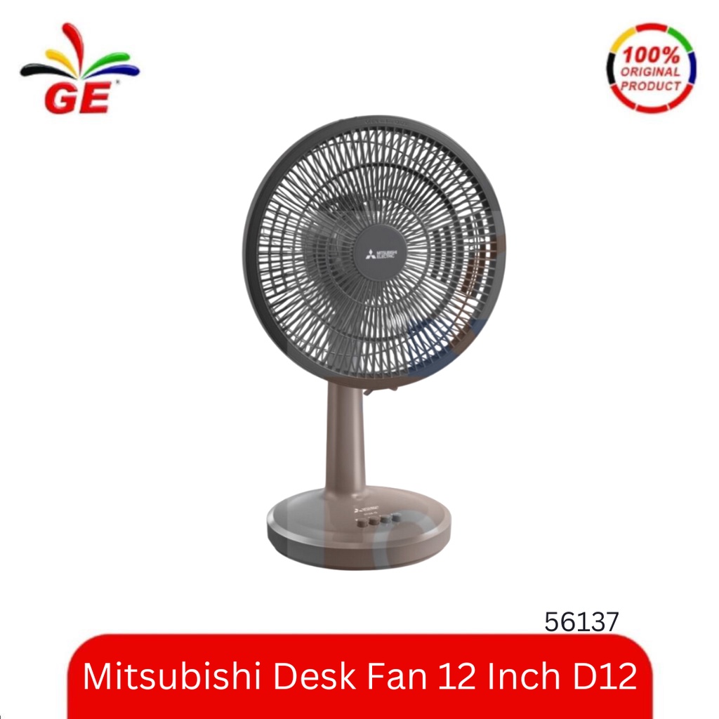 Jual Mitsubishi Desk Fan 12 Inch D12 - 56137 | Shopee Indonesia