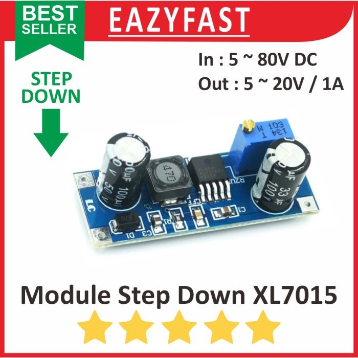 Jual Step Down 1A XL7015 Module Modul DC Adjustable Power Supply ...