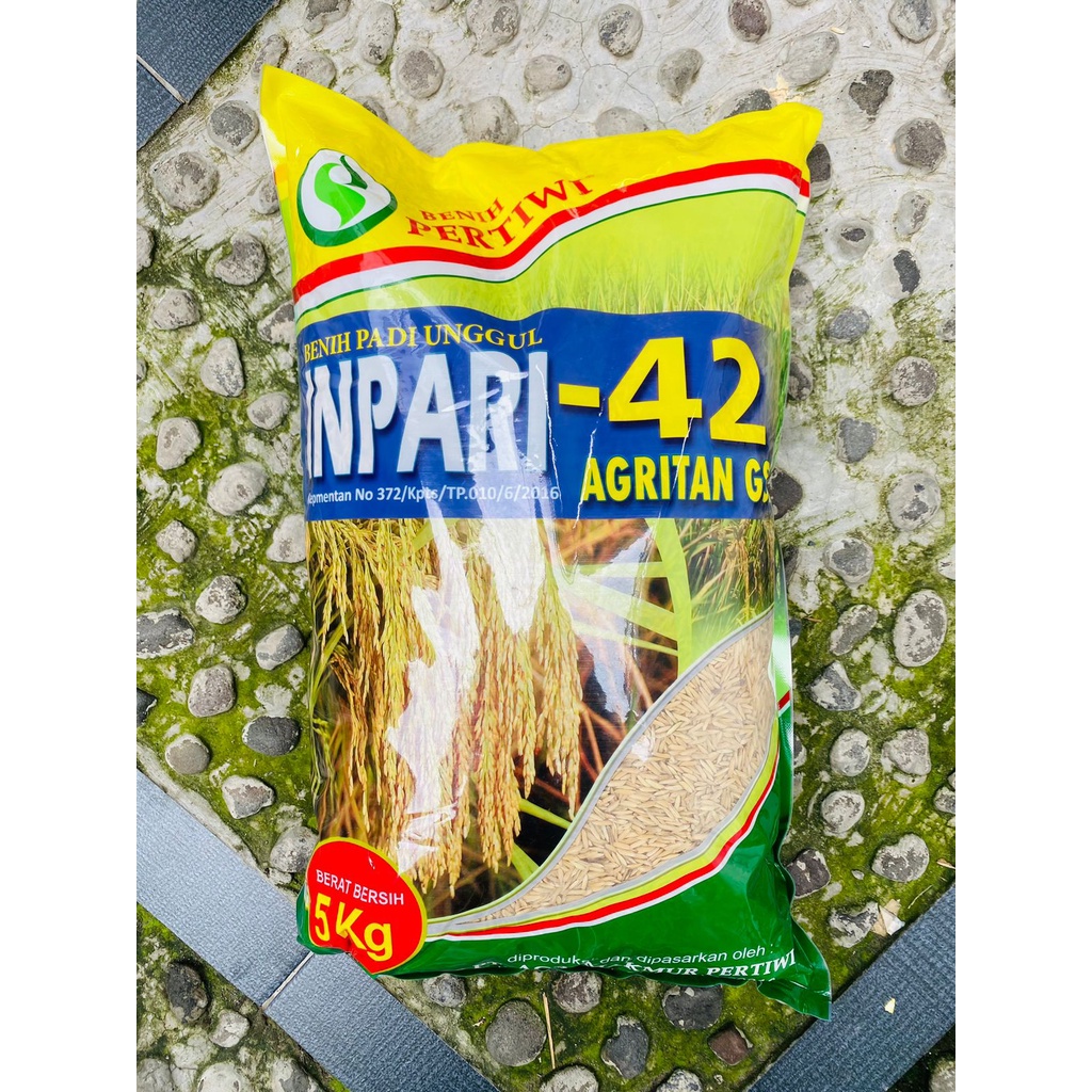 Jual Benih Padi INPARI 42 AGRITAN GSR kemasan 5kg dari Benih Pertiwi ...