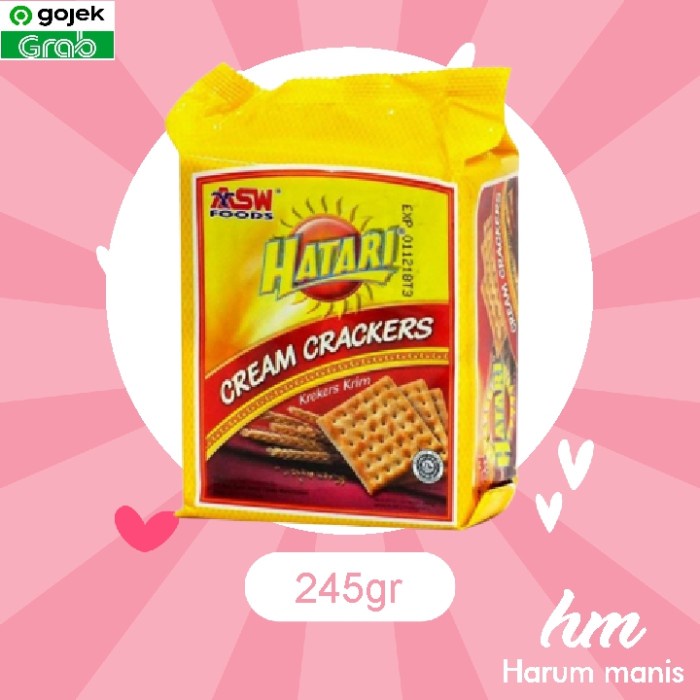 Jual Hatari Cream Crackers Biskuit Gabin Snack 245gr | Shopee Indonesia