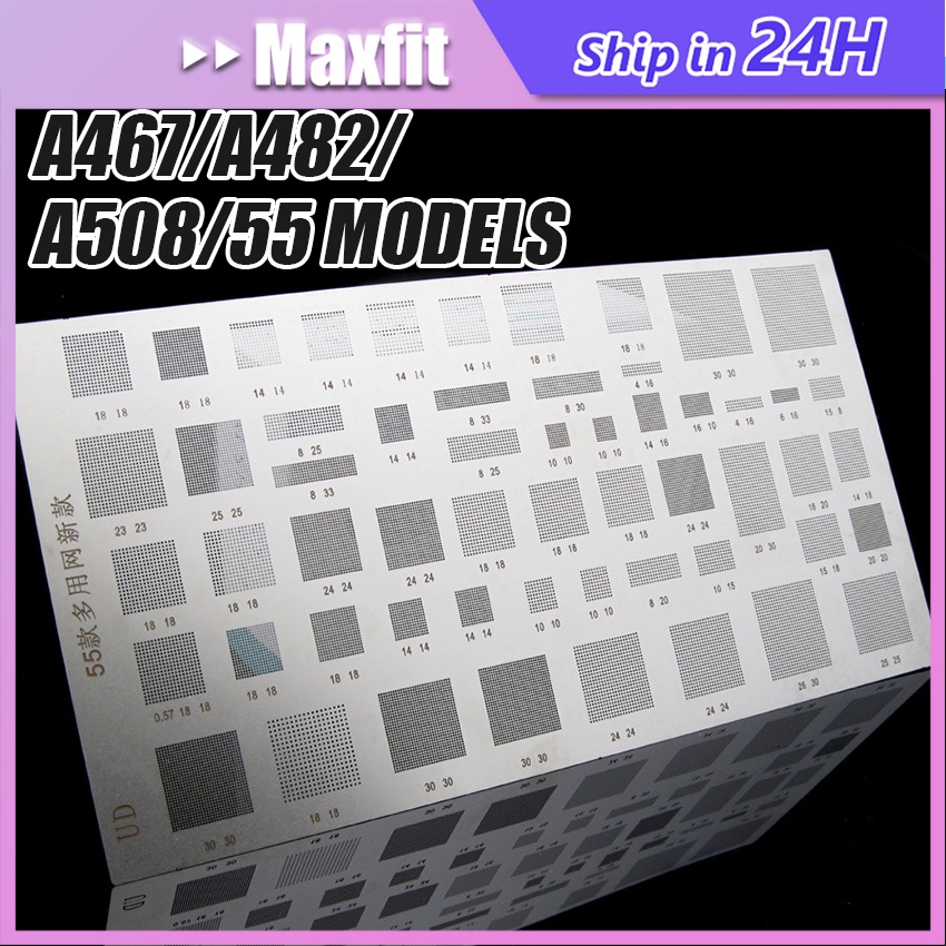 Jual 4Pcs/Set Plat BGA Universal Cetakan IC CPU Plat Amaoe A467 / A482 / A508 / 55Models ...