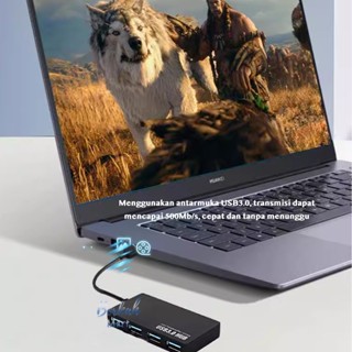 Jual 4 Port USB 3.0 HUB Super Speed 5 Gbps Multi USB Dengan Lampu LED ...