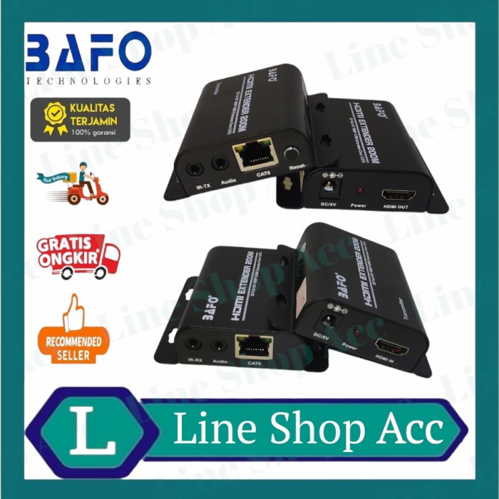 Jual BAFO Bf 373A Hdmi Extender 120 Meter Via Utp | Shopee Indonesia