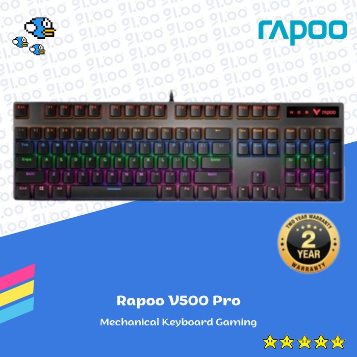 Jual Rapoo V500 Pro Mechanical Keyboard Gaming | Shopee Indonesia