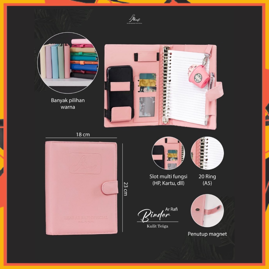 Jual Binder Arrafi - Binder Multifungsi Banyak Slot - Binder Kuliah ...