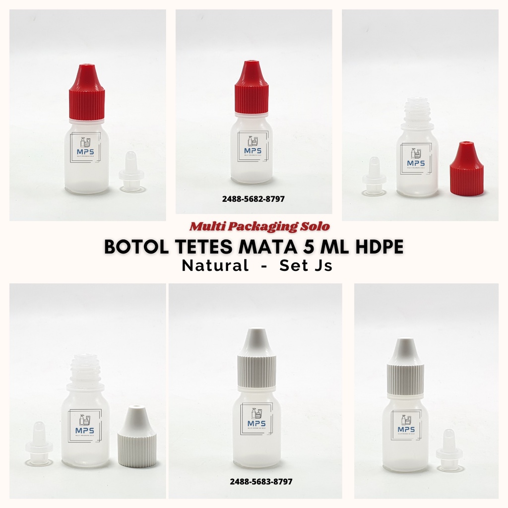 Jual Botol Tetes Mata 5 ml Natural Tidak Segel Sumpel Putih / Tetes ...