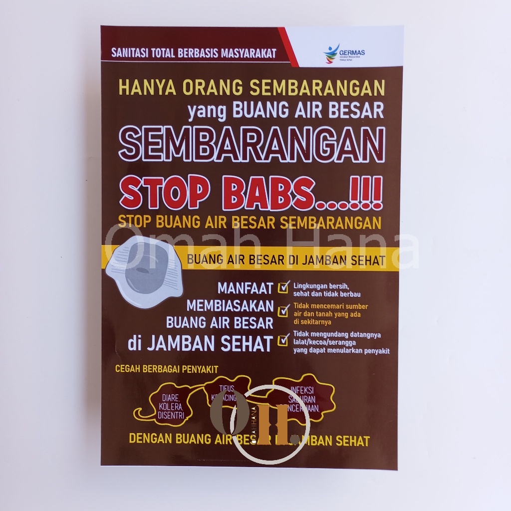 Jual Poster STBM - Poster Stop Buang Air Besar Sembarangan - Stop BABS ...