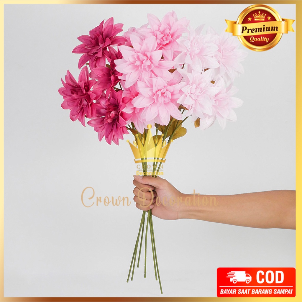 Jual BUNGA CRISANT PEARL TANGKAI PANJANG ROSE KRISANT 3 KUNTUM BUNGA ...