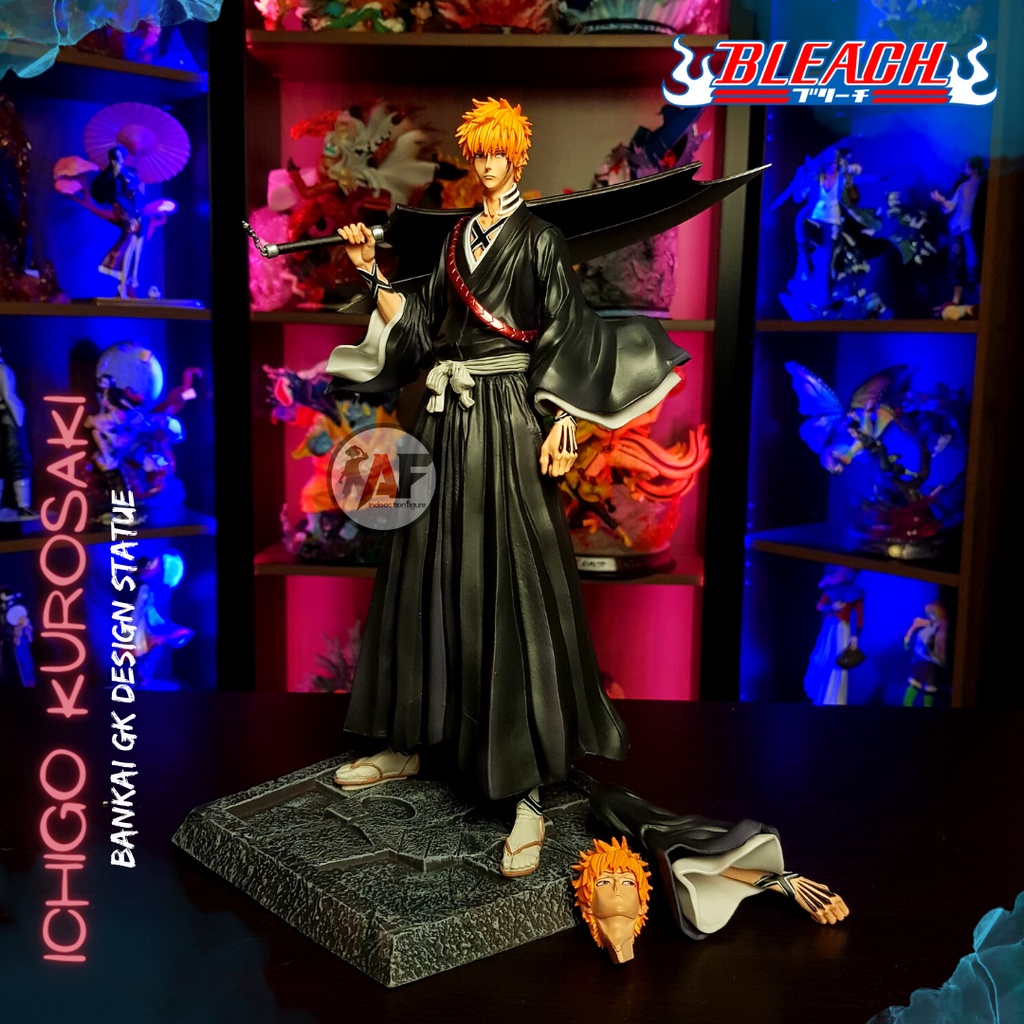 Jual Statue Bleach Ichigo Kurosaki Bankai GK Design Statue recast | Shopee Indonesia