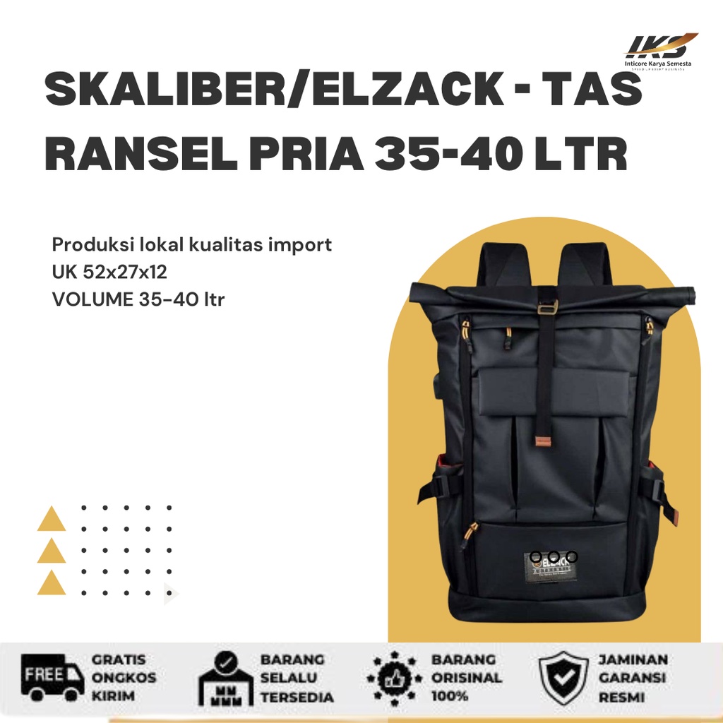 Jual Tas Ransel PRIA 35-40 Ltr -- Skaliber / Elzack | Shopee Indonesia