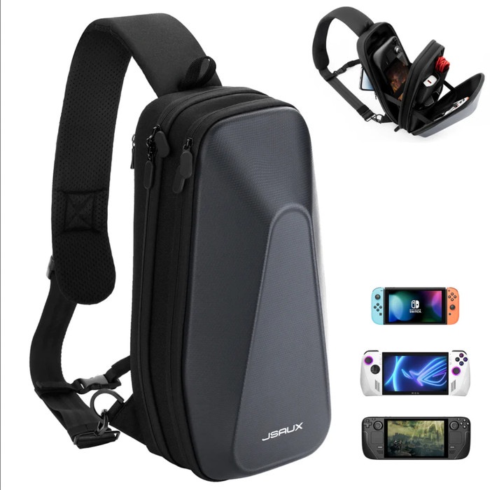 Jual [New]Sale JSAUX Shoulder Sling Bag Hard Shell Protective for Steam ...