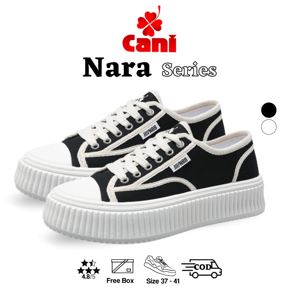 Jual Cani "Free Box" (Size 37 - 41) Nara Sepatu Wanita Canvas Nyaman ...