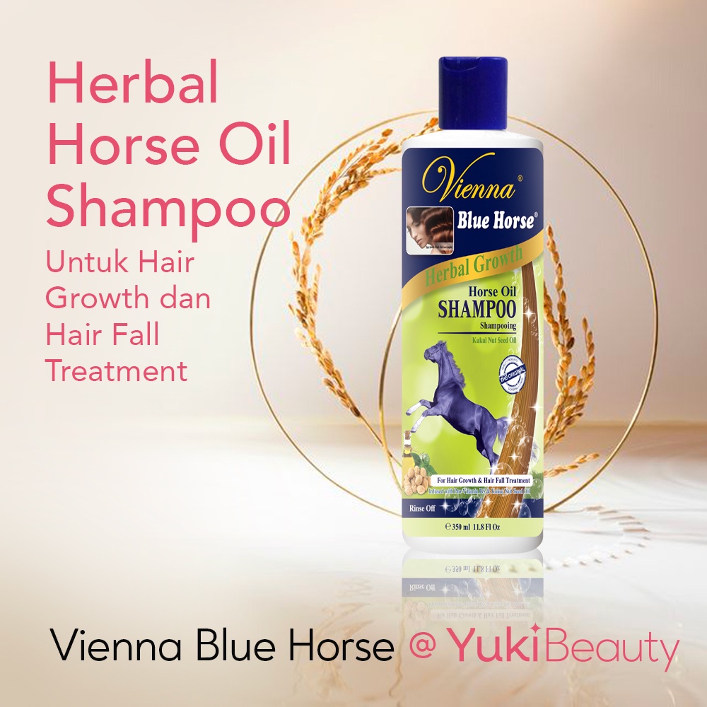 Jual YUKI Manado Vienna Blue Horse Shampoo Herbal Growth Original ...