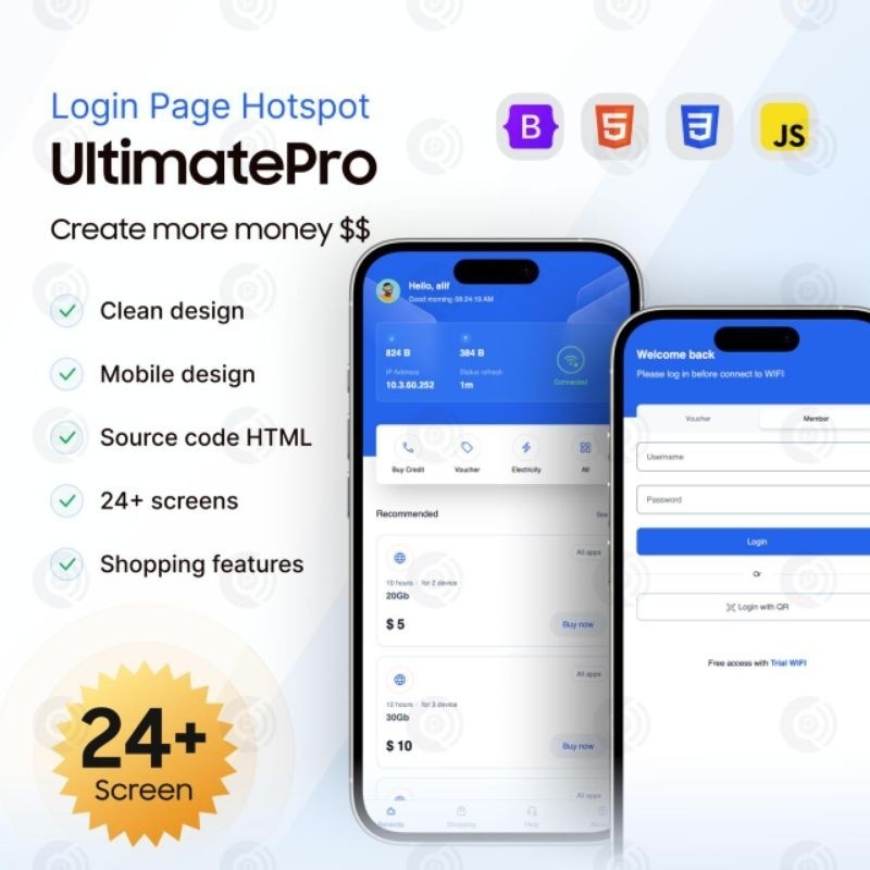 Jual template Login page hotspot ultimatePro | Shopee Indonesia