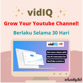 Jual VidIQ Pro & Boost 1 Bulan Private Bergaransi 1 Bulan | Shopee ...