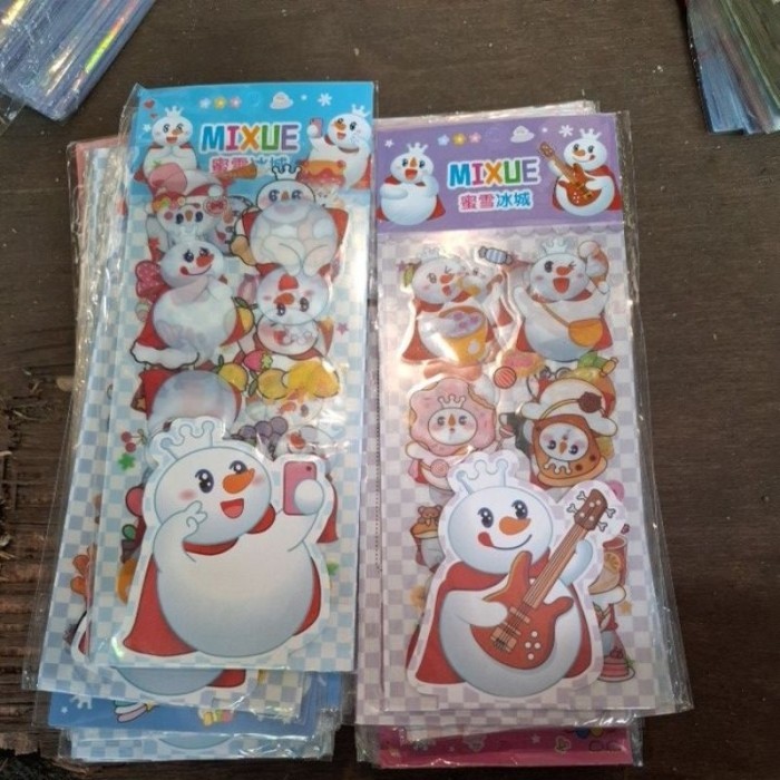 Jual Stiker Mixue 10pc Murah Stiker MIXUE Sticker Logo Ice Cream Mixue ...