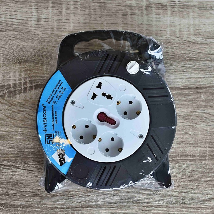 Jual VISICOM Kabel Roll 4 Lubang 15 Meter 10 Meter 15 m 10 m KUNINGAN ...